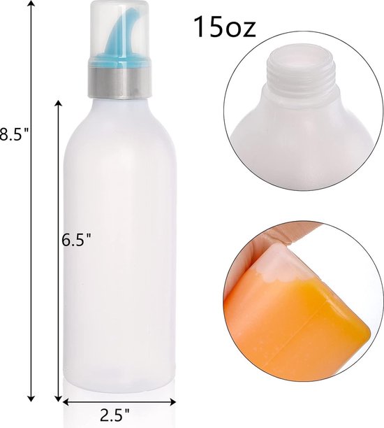 4 stuks knijpflessen knijpfles kruidenfles met deksel en gekleurde tips ...