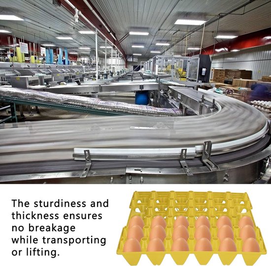 Eierkisten, 5 stuks kunststof eierdozen 30 cellen eierkratten houder ...