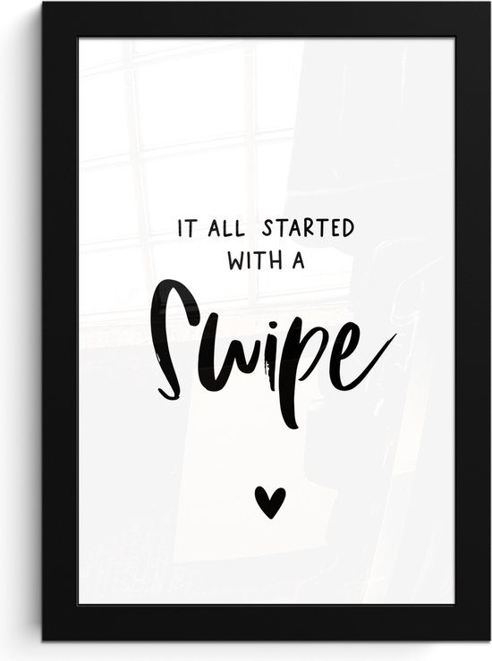 Fotolijst incl. Poster - Valentijn - Quote - Liefde - Grappig - 20x30 ...
