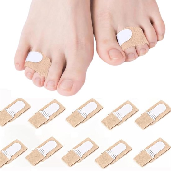 10 bandages de contention pour orteils cassés, adaptés aux orteils ...