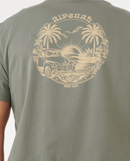 Rip Curl Surf Trip Tee - Cactus Green | bol