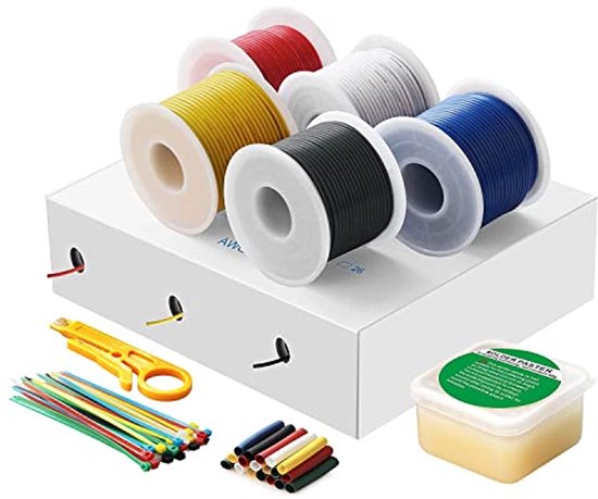 Gestrande Elektriciteitsdraad 0,82mm² 18AWG – PVC Kabel met Toebehoren ...