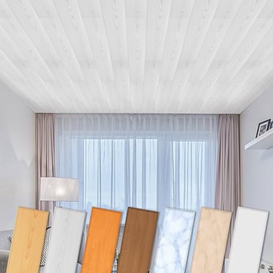 Moderne plafondpanelen van XPS 100 x 16,7 cm voor vochtige ruimtes ...