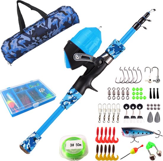 Vishengel Set Voor Beginners - 1.2M - Inclusief Opbergtas, Hengel ...