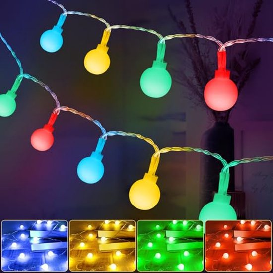 Kleurrijke LED Sfeerverlichting met 40 Lampjes en 2 Modus - Waterdichte ...