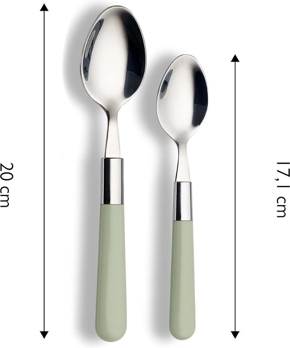 Bistro Bestekset met Plastic Handvatten, Kampeerbestek, Picknickbestek ...