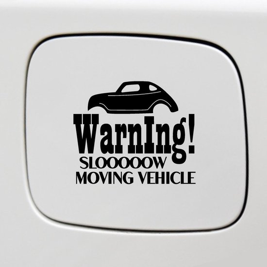 Bumpersticker - Slow Moving Vehicle - 14x12 - Zwart | bol.com