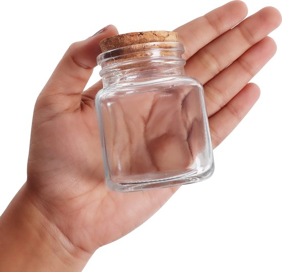 Belle Vous 15 Pak Glazen Geschenk Potjes Set met Kurken Doppen, Labels ...