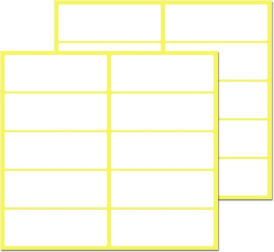 300 Stuks, 70 x 25 mm - Zelfklevende labels voor labeling, plaklabels | bol