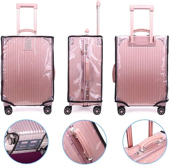 Kofferafdekkingen, reiskofferbeschermhoes, pvc, transparante kofferbeschermhoes,... | bol