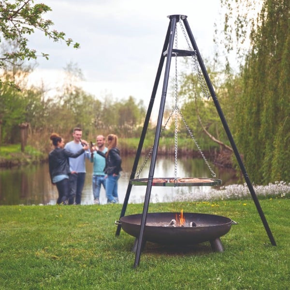 BBGRILL Driepoot barbecue zwart 172 cm BBQ TRIPOD | bol