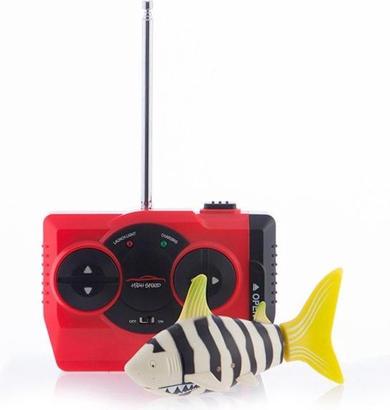 Op afstandsbestuurbare mini Haai met licht en beweging | bol