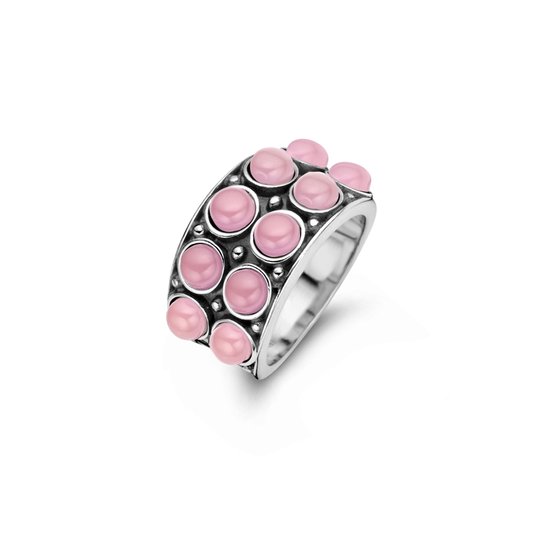 Symbols 9SY 0063 52 Zilveren Ring - Maat 52 - Rhodoniet - Roze ...