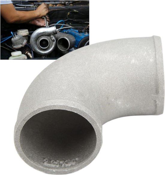 2.25in OD Turbo Intake Elleboog Pijp 90 Graden Gegoten Aluminium ...