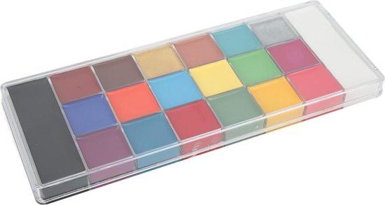 Face Paint Palettes - Long Lasting High Saturation Face Paint Makeup ...