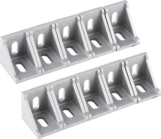 10st 3030 Haakse Verbinding L-Vormige Hoekbeugel van Aluminiumlegering - 35 × 35 × 28... | bol