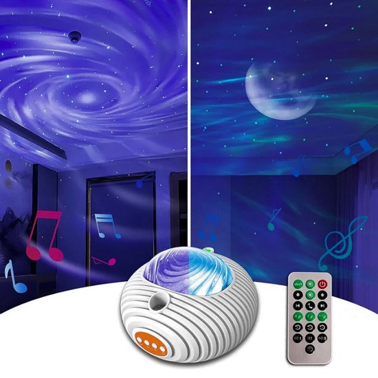Galaxy Projector Aurora Starry Sky, Projector Met 56 Lichteffecten En 5 ...