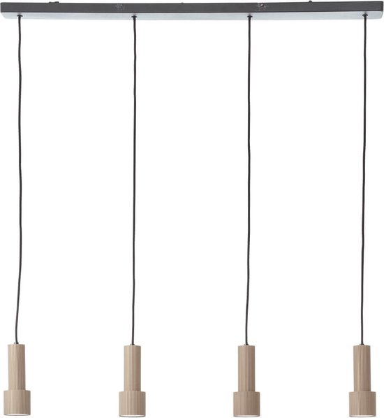 Brilliant Cadiz - Hanglamp - Balk - LED 4xGU10 - Brons - Zwart | bol
