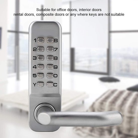 Content in HTML - Waterproof Mechanical Key Lock with 1-11 Digit Code ...