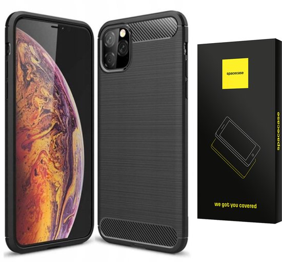 Spacecase Carbon Case Voor Iphone 11 Pro Max Anti-Shock Case | bol