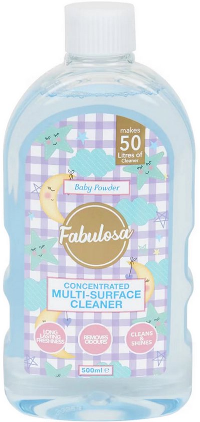 Fabulosa Concentrated Multi Surface Cleaner - Baby Powder 500ml | bol