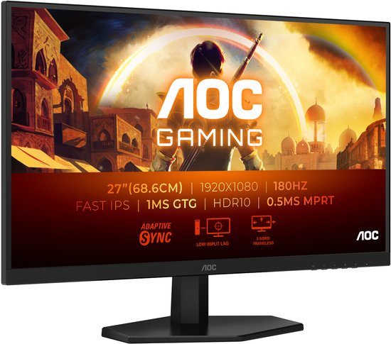AOC G4 27G42E Gaming Monitor - 27 inch Full HD Fast IPS - 180Hz ...