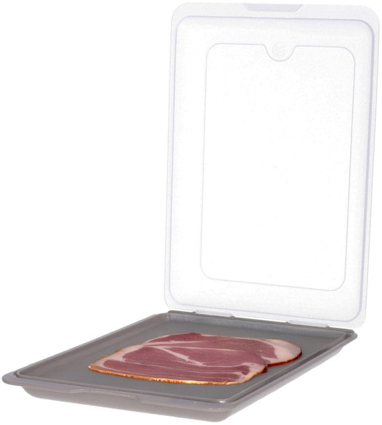 Toyma Vleeswarendoos - taupe - kunststof - 24,5 x 17 x 4 cm ...