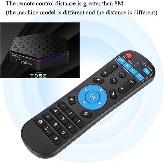 High-sensitivity remote control set-top box STB compatible with T95Z ...