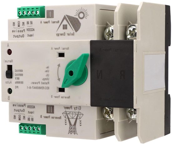 Dual Power automatische omschakelaar 2P milliseconde circuit Snelle ...