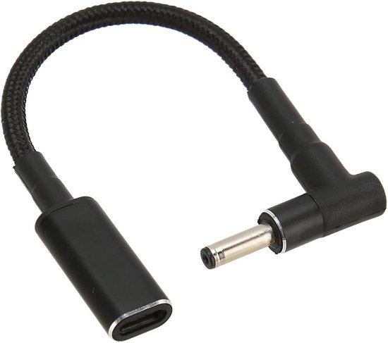 USB C naar Slim Tip Adapter DC 4.0x1.35mm naar 100W Type C Power PD ...