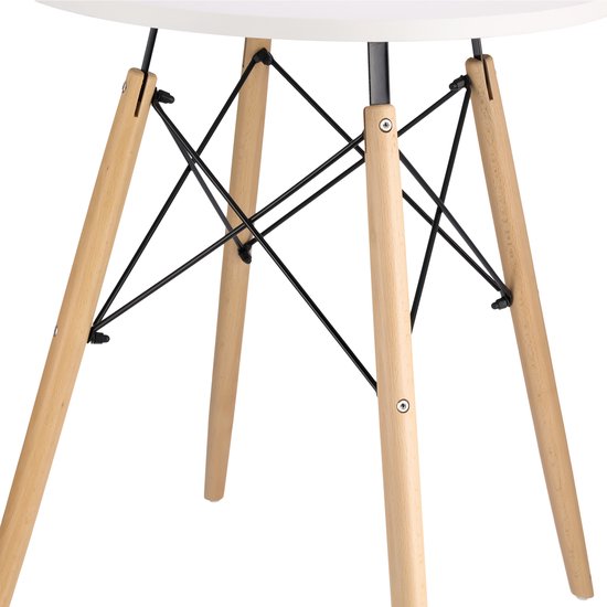 Moderne Scandinavische witte ronde tafel voor woonkamer eetkamer keuken ...