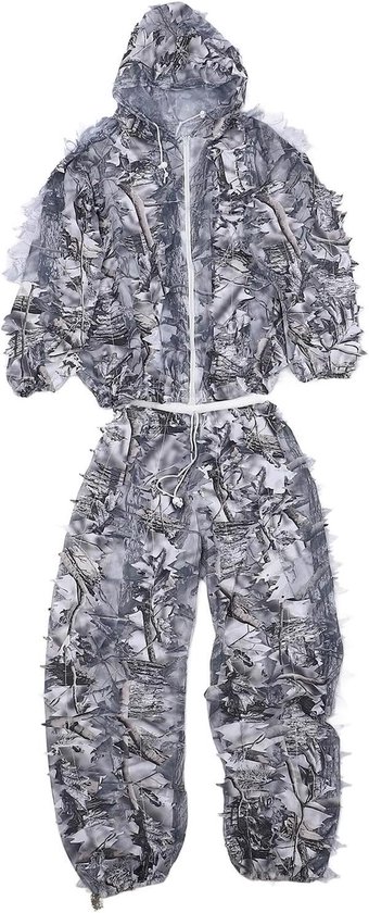 3D Leaf Suit Ghillie Snow Ghillie Winter Ghillie Camo Snow Camouflage Suit Snow... | bol
