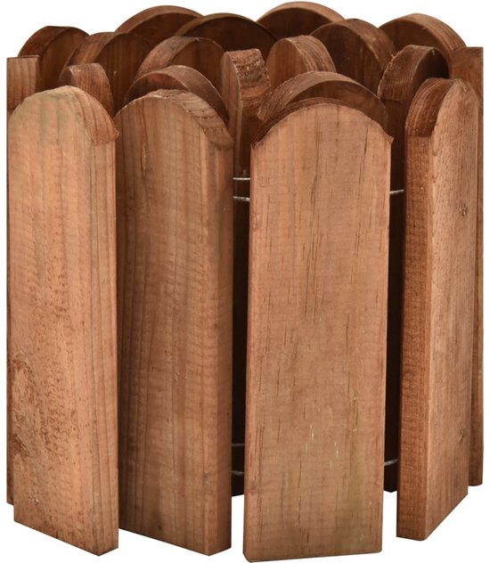 vidaXL Gazonranden - 2 stuks - 120 cm - Grenenhout Gazonrand ...