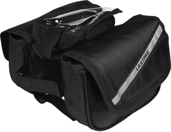 Benson Fiets frame tas - met telefoonvak - reflecterende strepen ...