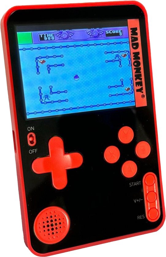 Mad Monkey Retro Slim Arcade - Mini Handheld Console - 300 Games - USB ...