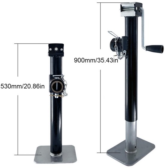 Heavy Duty Trailer Jack | Rv Trailer Jack with Foot Pad | Steel Support ...