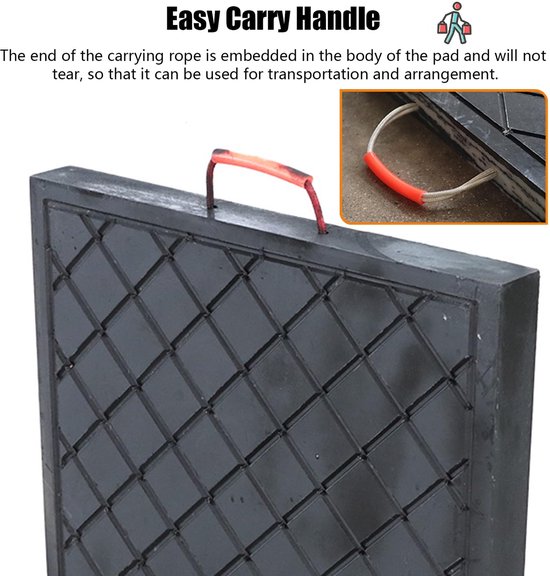 Leveling Block Pads - Voorkomt zinken, Outrigger Pad Jack Stabilizer ...