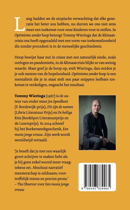 Optimisme zonder hoop (ebook), Tommy Wieringa | 9789493339972 | Boeken | bol
