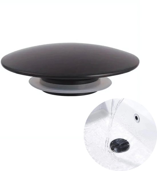 Antusias® FlowDrain Series – Gootsteen Afvoerplug Zwart – Universele ...