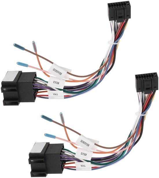 ISO Kabel Adapter DIN ISO 16 Pin Radio Autoradio Kabelboom Adapter Plug ...