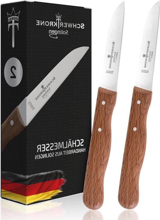 Solingen Messenset - scherp en veelzijdig - set van 3 - beuken handvat ...
