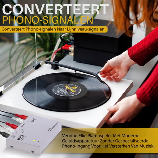 Pyle Phono Platenspeler Voorversterker - Mini Elektronische Audio ...