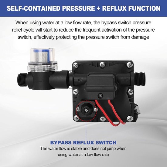 Waterpomp 12 V cam voor camper Shurflo 4008-101-E65 warm- en ...
