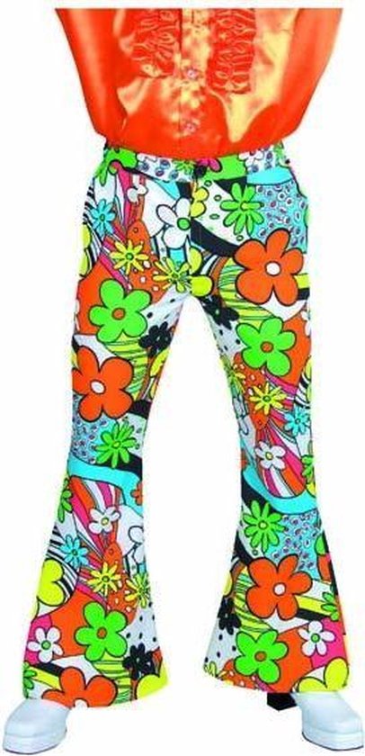 Magic By Freddy's - Hippie Kostuum - Hippie Flower Power Broek Man ...