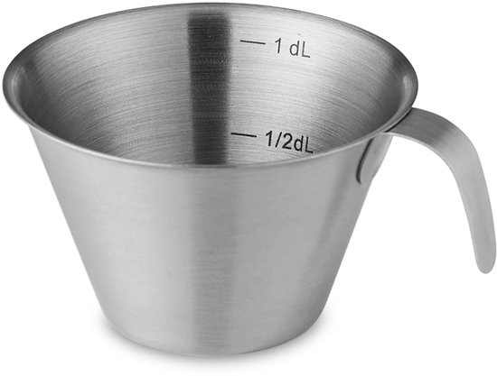 Funktion Deciliter maat 1 dl Staal | bol