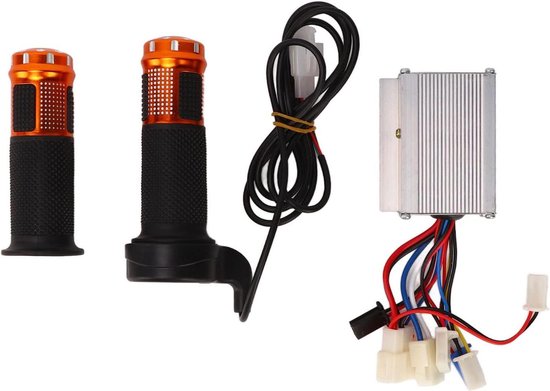 250W Brushed Electric Bike Controller Citrine Throttle Twist Grip Set ...