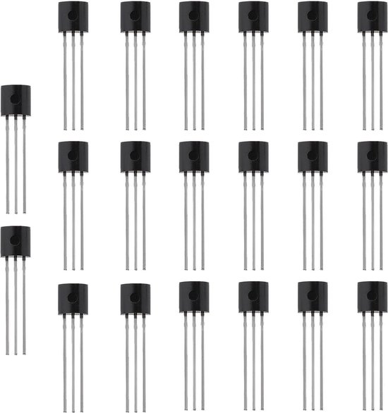 20pcs 3.3V 0.25A LDO Linear Voltage Regulator TO-92 3 Terminals Through ...