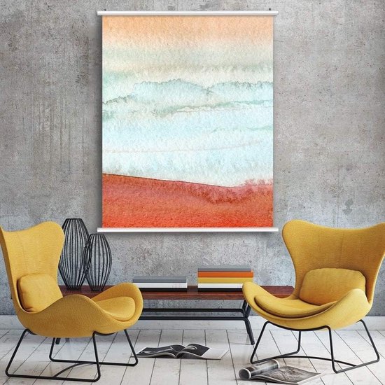 60 cm posterlijst met 2 haken - aluminium rails - voor posters, foto's ...