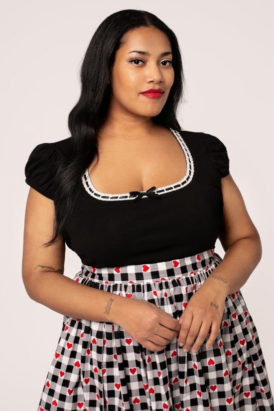 Hell Bunny - Gracie Top - 2XL - Zwart | bol