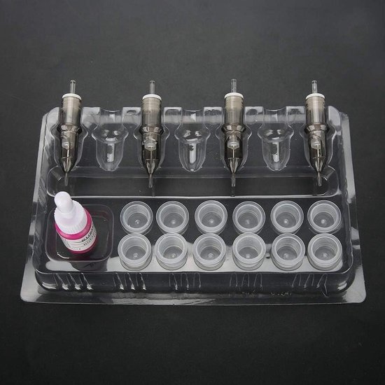 Disposable Tattoo Needle Holder Plastic Tray - 20pcs Pro Clear DGT ...